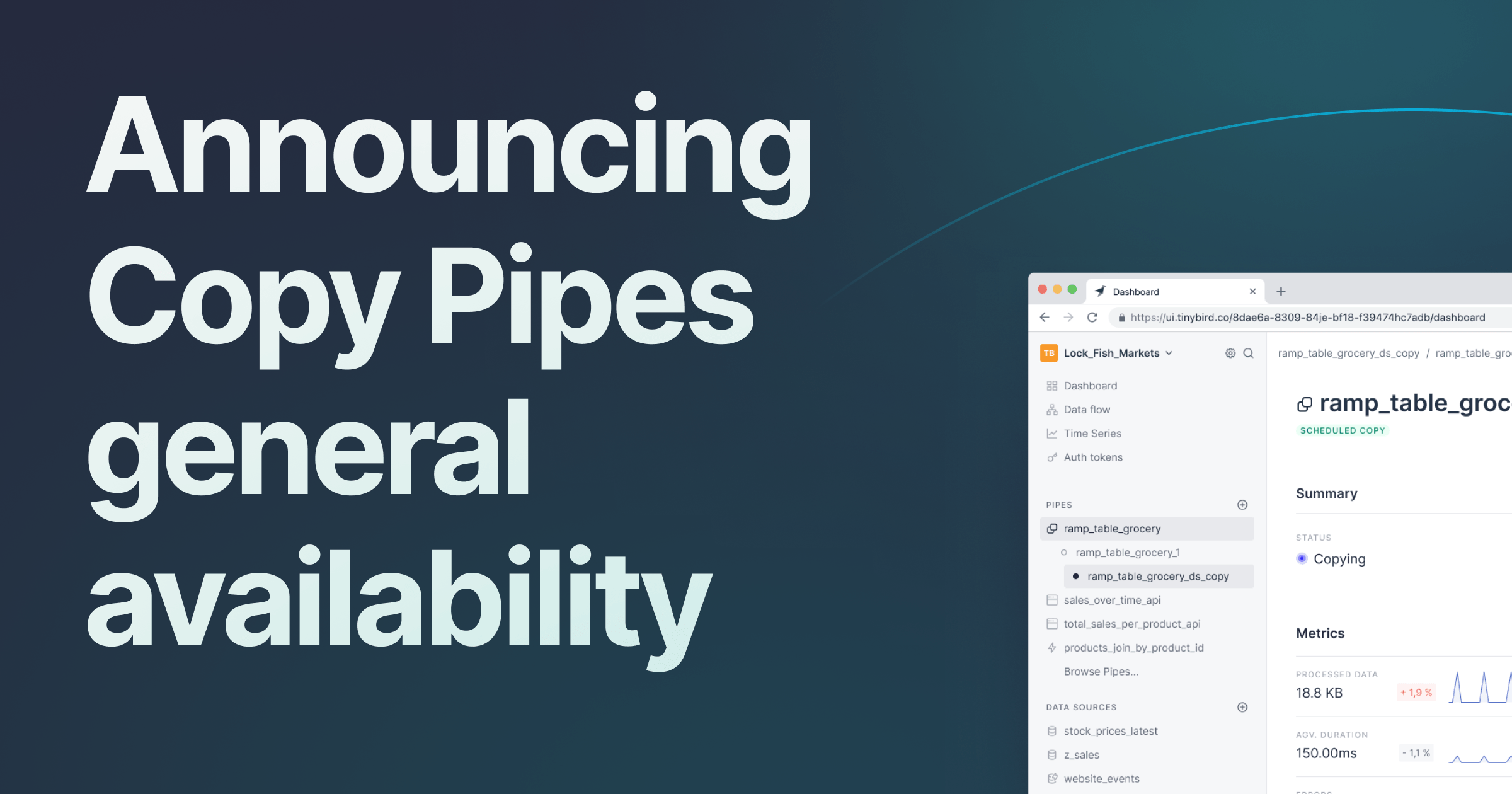 A new way to create intermediate Data Sources in Tinybird